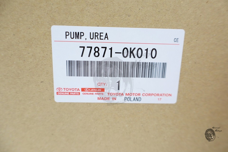 Toyota Genuine Land Cruiser Prado Adblue Pump Urea 77871-0K010 New | eBay