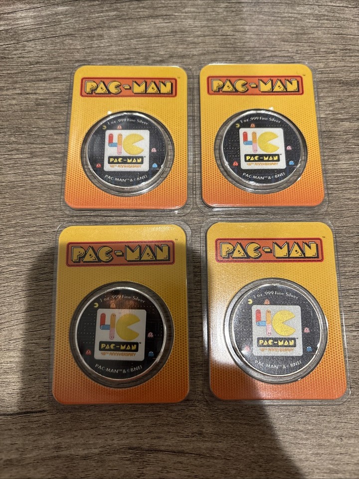 2020 Niue Pac-Man Colorized 1 Oz Silver Coin In TEP - 40th Anniversary ...