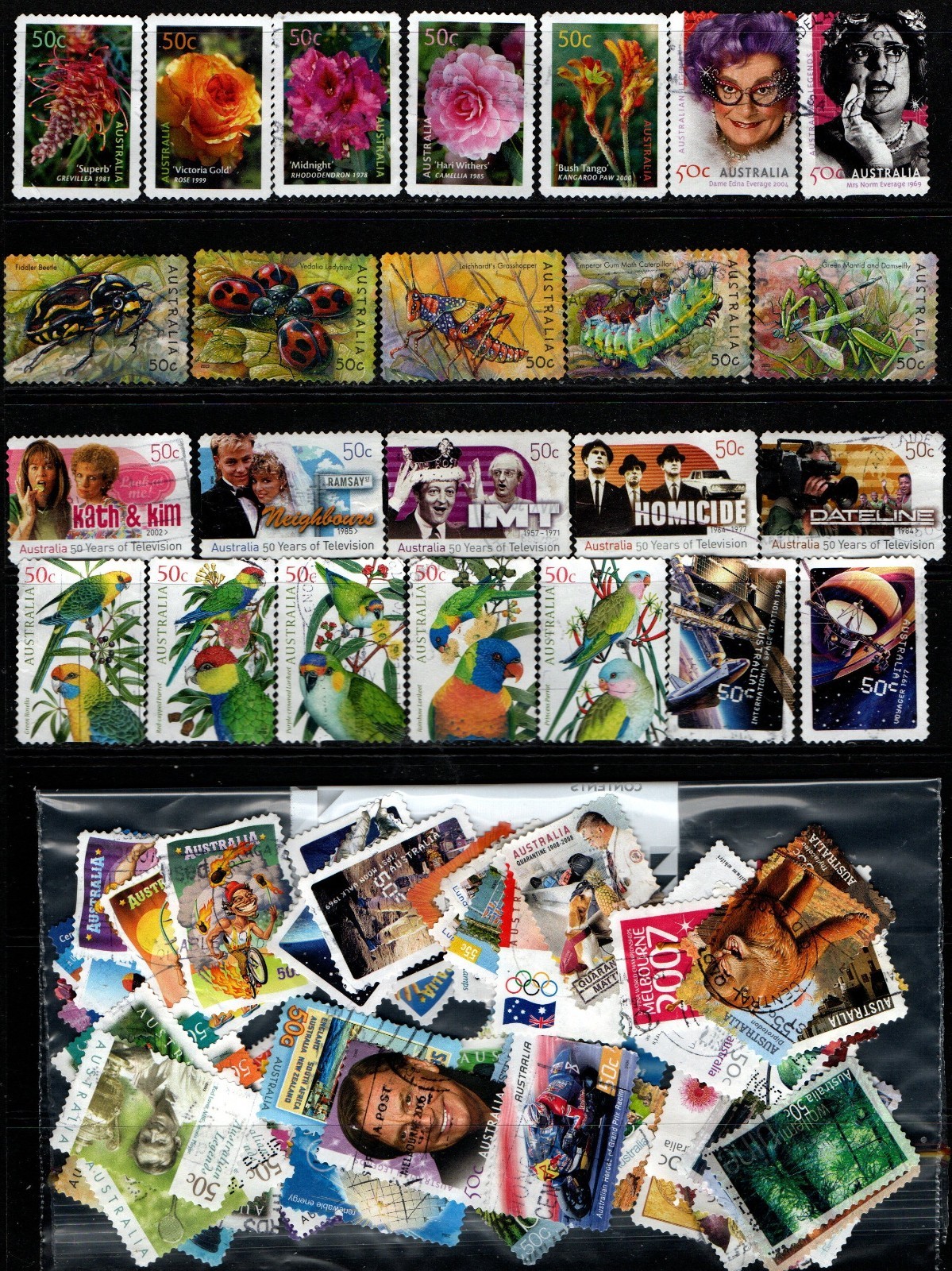 2003 TO 2008 100 AUSTRALIAN STAMPS ALL DIFFERENT USED | eBay