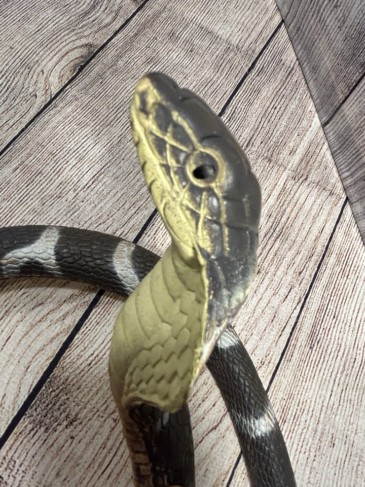 Vintage 1980s King Cobra Rubber Toy Snake — 4'10" Long — Hefty ...