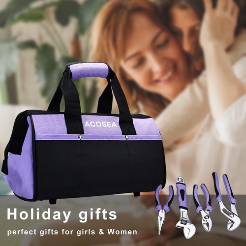 ACOSEA Purple Tool Set,223-Piece Tool Sets for Women,Tool Kit with 13 ...