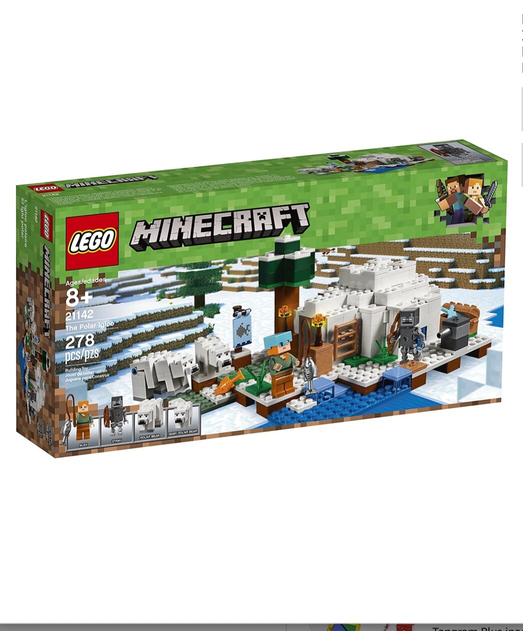 LEGO Minecraft The Polar Igloo 21142 Building Kit (278 Pieces) | eBay