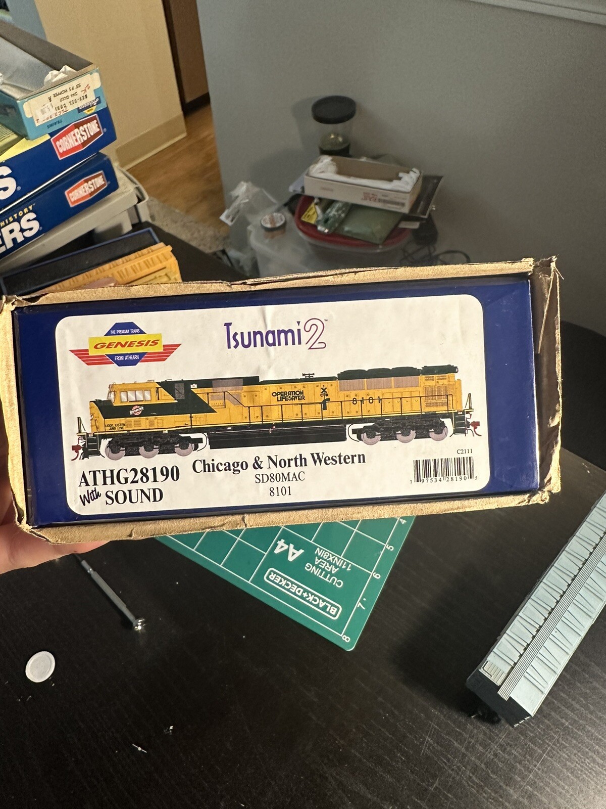 HO Scale Athearn Genesis SD80MAC Chicago Northwestern CNW DCC/Sound ...