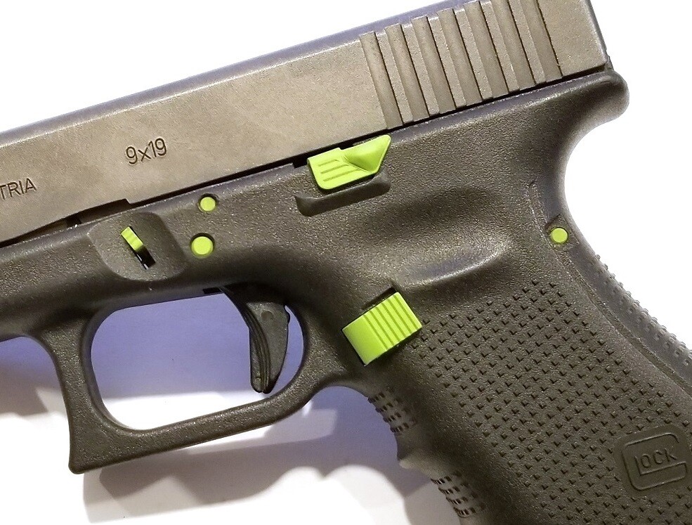 Extended Slide Stop Release For GLOCK Models GEN 1 2 3 4 CHOOSE COLOR ...