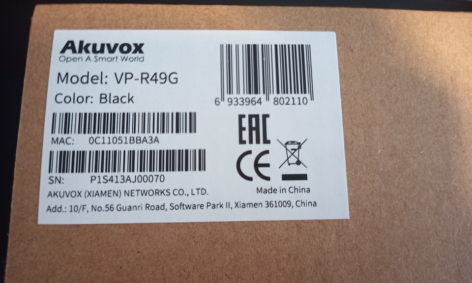 Akuvox VP-R49G VoIP SIP Android Business Video Telefon | eBay