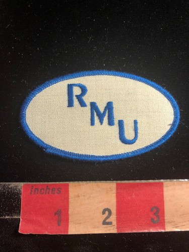Vtg Letter Initials R M U RMU Embroidered Cloth Patch S02Q | eBay