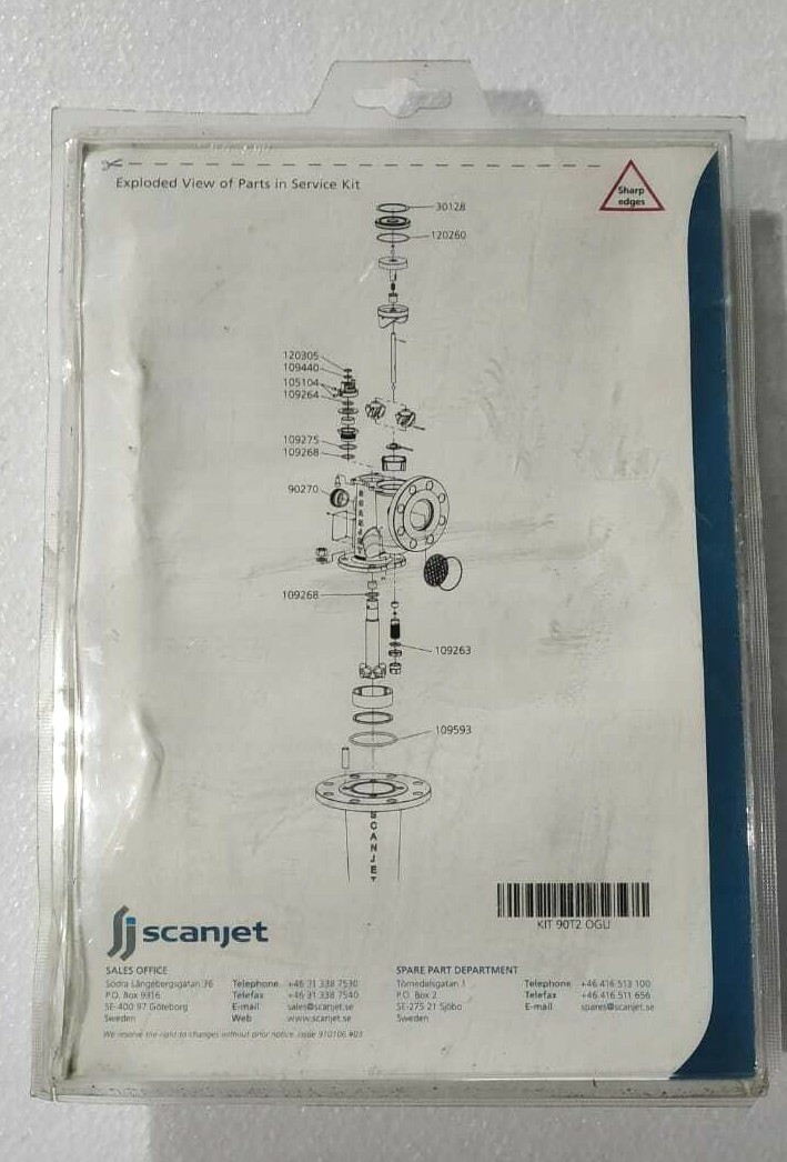 SCANJET SERVICE KIT GENUINE SPARE PARTS 90T2 OGU COMPLETE O-RING KIT ...
