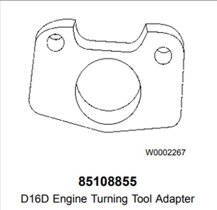 Volvo Engine Turning Tool Adapter 85108855 | eBay