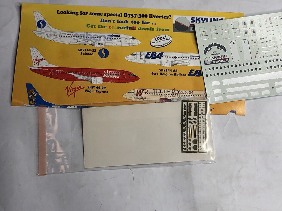 Boeing 737-300 Skyline Models, 1/144, Skyline Decals As Is No Box | eBay