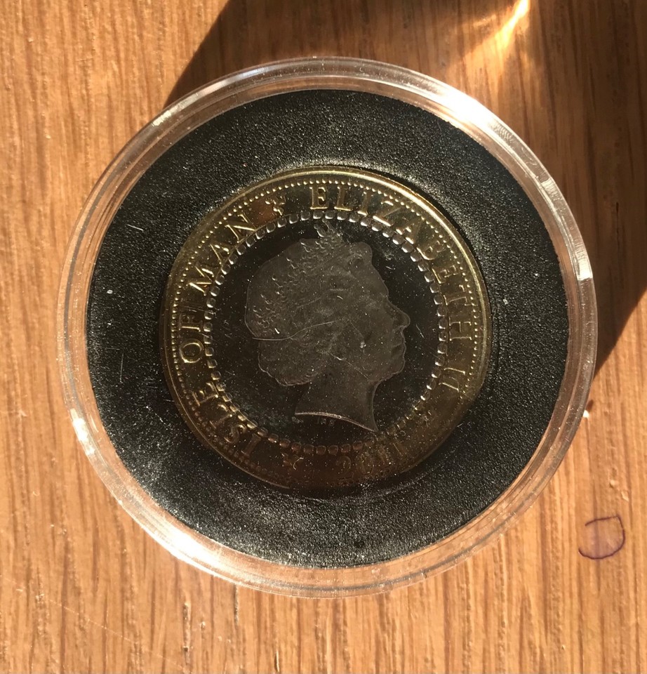 isle of man Tosha toshi Cat £2 Coin Commonwealth Youth Games iom manx ...