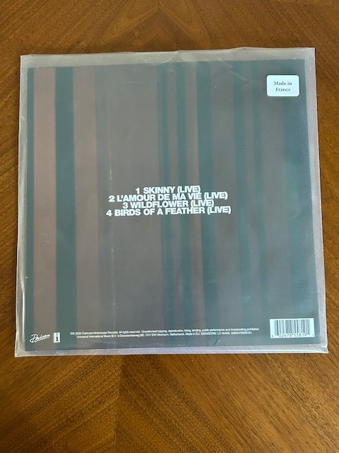 Billie Eilish Birds of a Feather Amazon Songline 10" Vinyl RSD Black ...