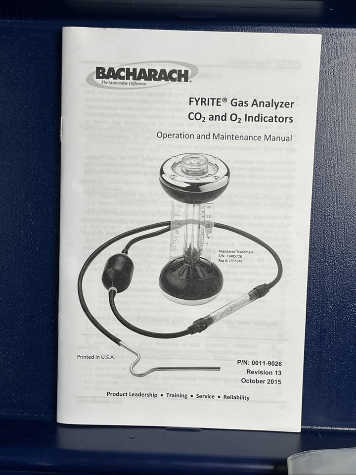 Bacharach 10-5001 - Fyrite Classic, Measures CO2 Lab Grade BRAND NEW IN ...