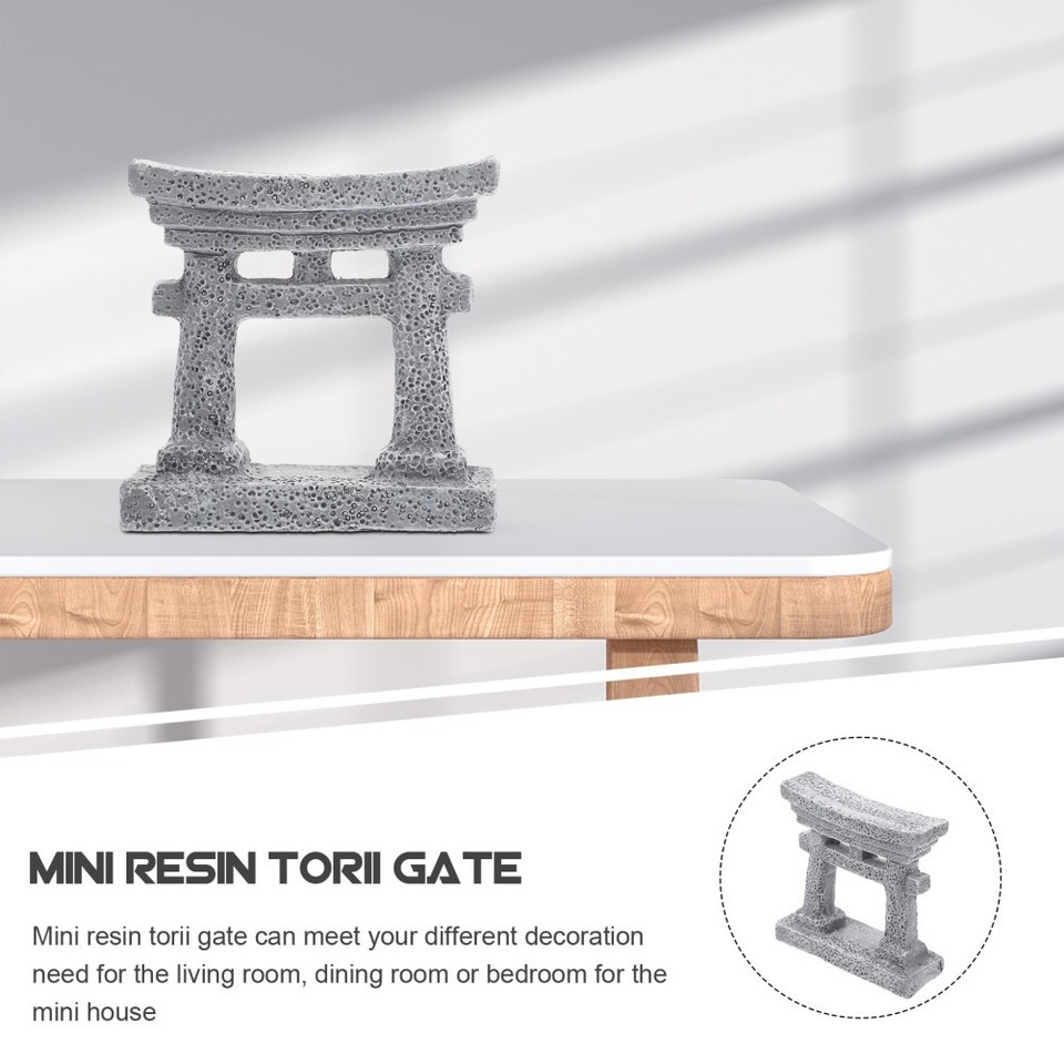Miniature Japanese Torii Gate Model Toy Mini House Torii Gate Doll ...