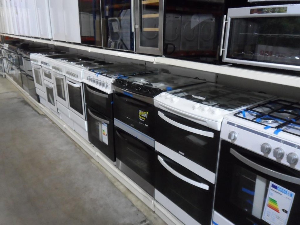 Flavel MLB52NDS Silver Gas Cooker Twin Cavity Oven & Grill 50cm MLB52ND ...