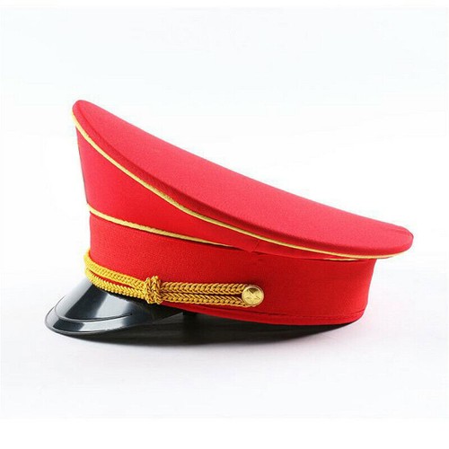 Men Army Hat Captain Performance Cap Soldier Fancy Dress Military ...