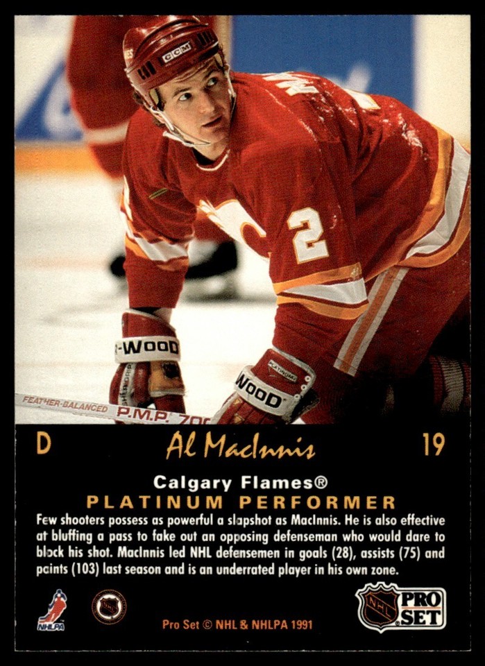 1991-92 Pro Set Platinum #19 Al MacInnis Calgary Flames | eBay