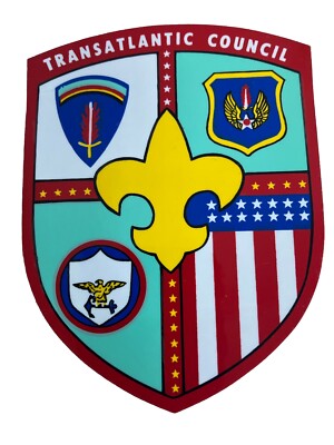 Vintage Transatlantic Council Decal Shield Crest BSA Boy Scouts of ...