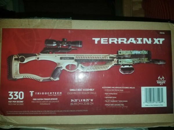 Barnett Crossbows Terrain XT Crossbow Package 330fps - 78146 for sale ...