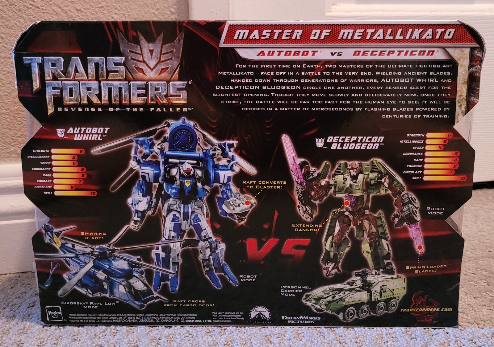 Transformers Whirl vs Bludgeon Master of Metallikato ROTF ToysRUs 2009 ...