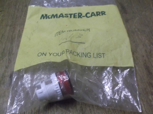 NEW McMaster Carr Red Indicator Light *FREE SHIPPING* | eBay