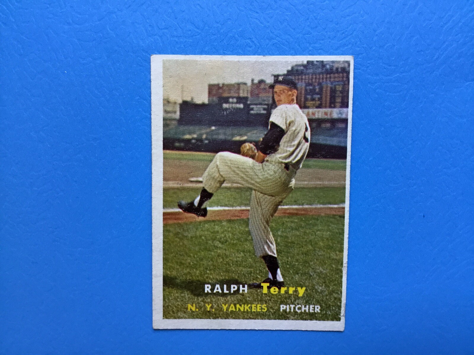 1957 Topps Baseball Ralph Terry #391 RC Small Crease Front | eBay
