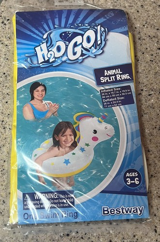 Bestway H2O Go Unicorn Animal Split Ring Pool Float Floaty 26” for sale ...