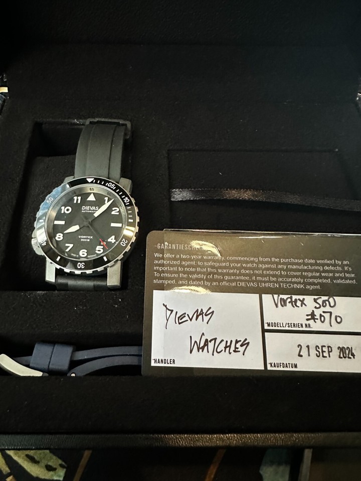 DIEVAS VORTEX 500 Stainless Steel 41mm Swiss Automatic 500m Diver | eBay