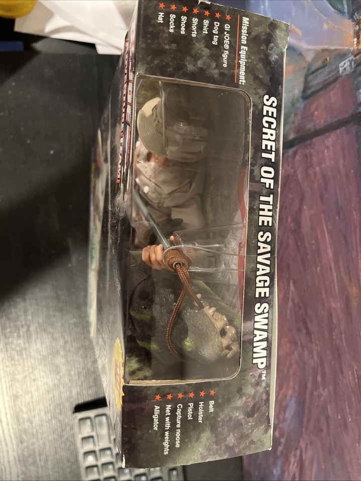 2003 GI JOE Adventure Team 12" Secret of the Savage Swamp w Alligator ...