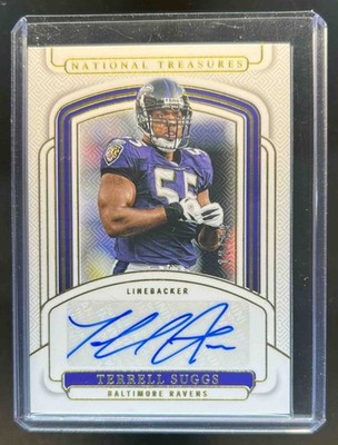 2024 National Treasures Terrell Suggs Signatures Gold Auto #12/49 ...