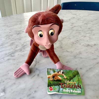 Vintage 1999 Disney’s Tarzan “Baby Baboon” Plush with original tags | eBay