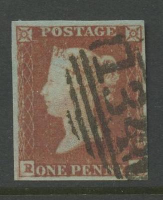 PENNY RED IMPERF Plate 87...RE...4 MARGINS FINE USED | eBay UK