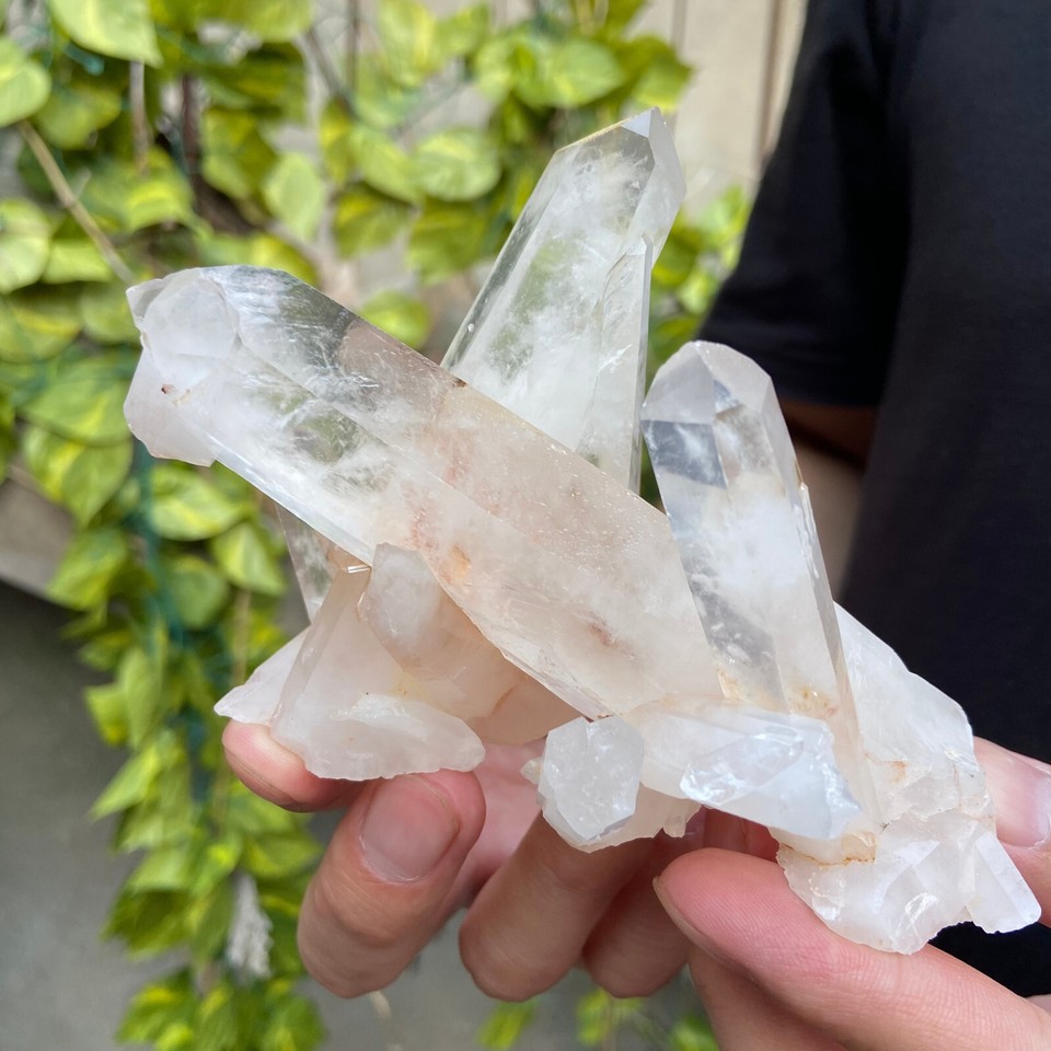 330g Natural Clear White Quartz Crystal Cluster Rough Healing Specimen ...