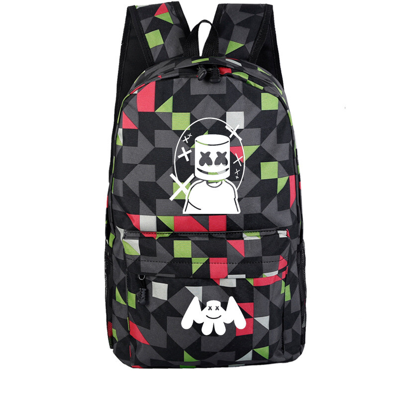 Marshmello DJ Backpack School Bag Bookbag Travelbag Rucksack Bag Back ...