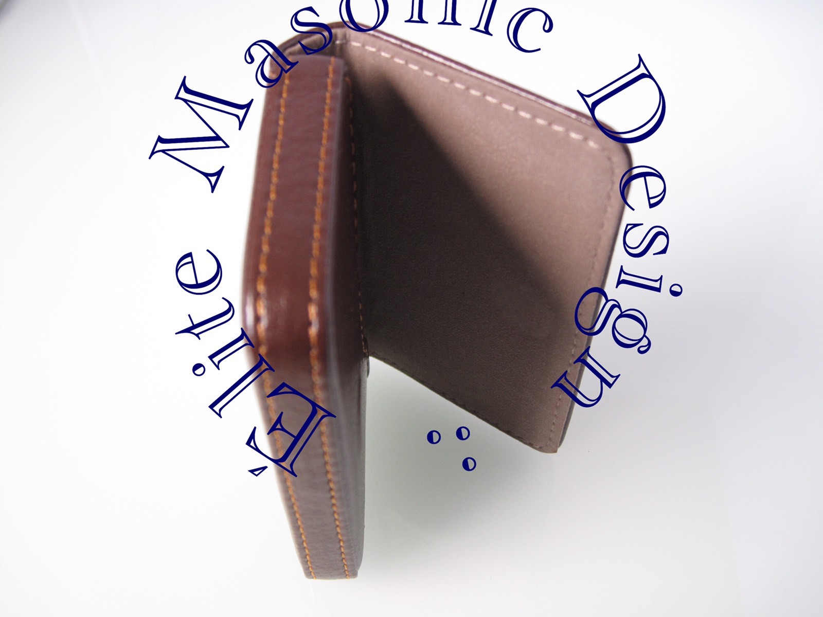 Masonic Past Master Business Card or Dues Card Holder. Gold/coffee. | eBay