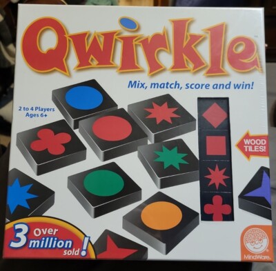 New Qwirkle Wooden Tiles Board Game MindWare Tile Mix Match Learning ...