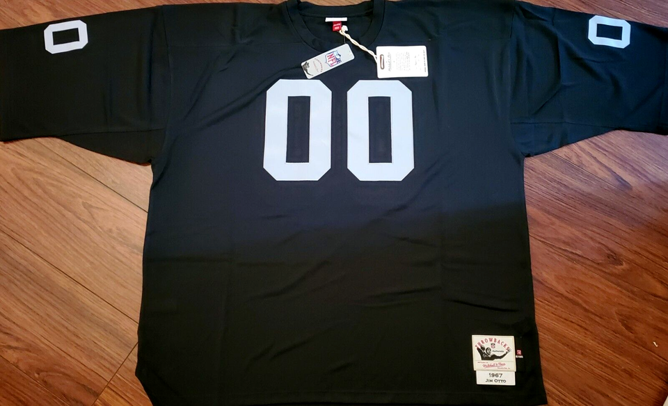 LOS ANGELES OAKLAND RAIDERS JIM OTTO MITCHELL & NESS 1967 AUTHENTIC 4XL ...