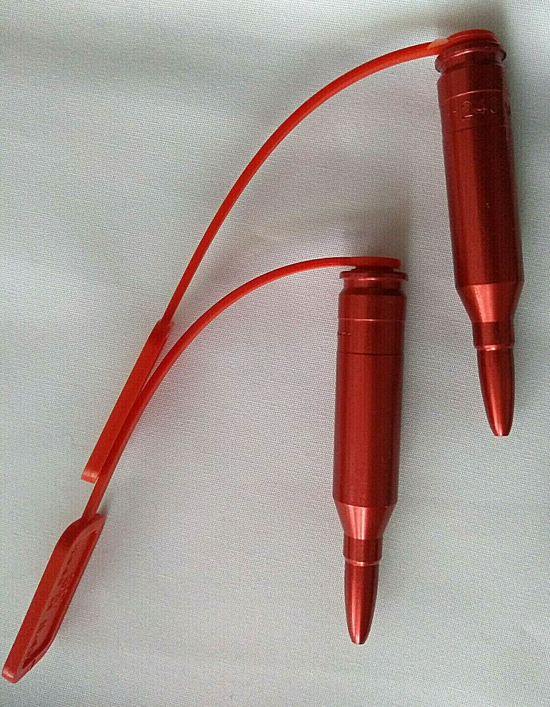 .243 Rifle Safety Flag PLUG Breech - Pack of 2 - RED Anodised Aluminium ...