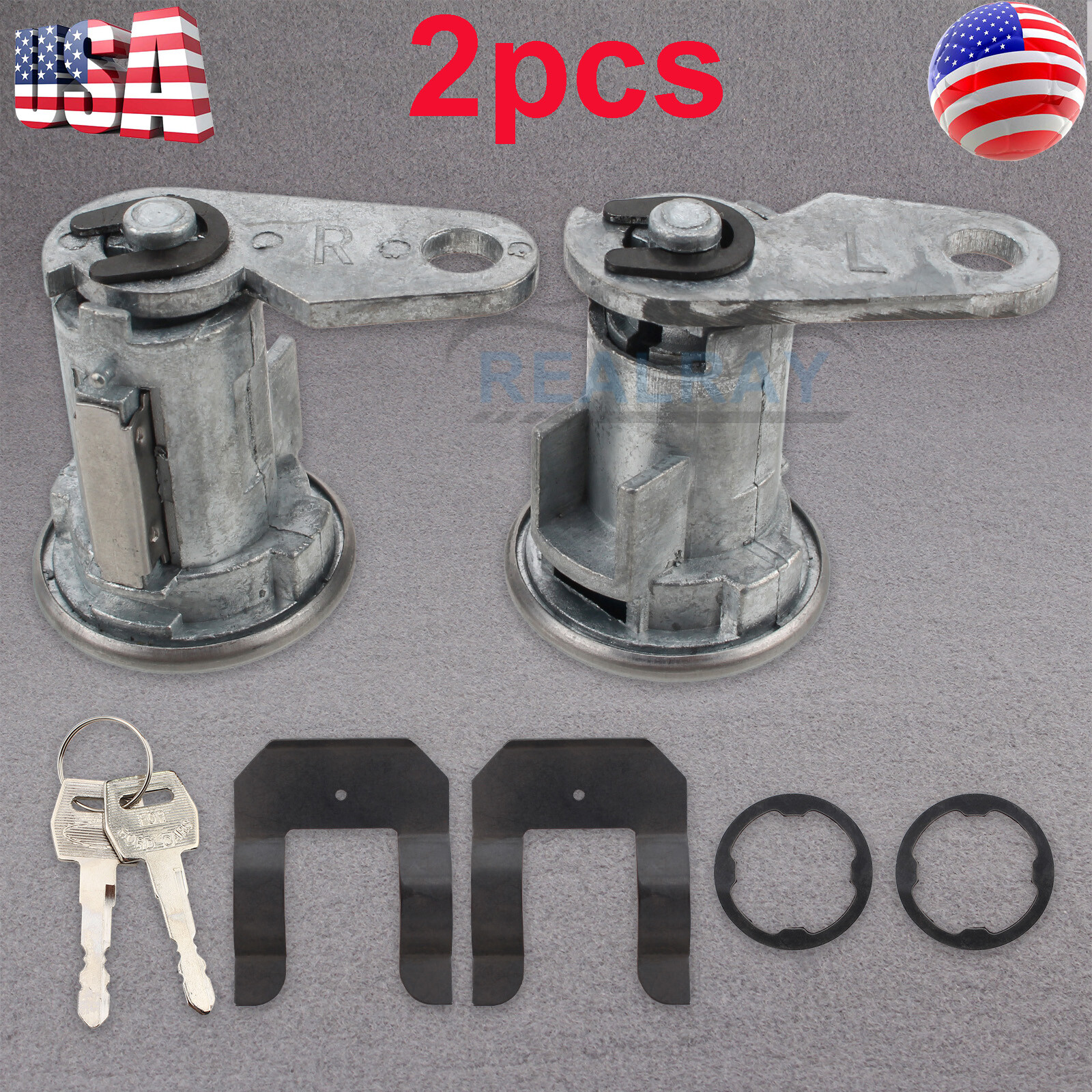 Pair Door Lock Cylinder w/ 2 Keys for 1983-1992 Ford Ranger 2.3L 2.9L 4 ...