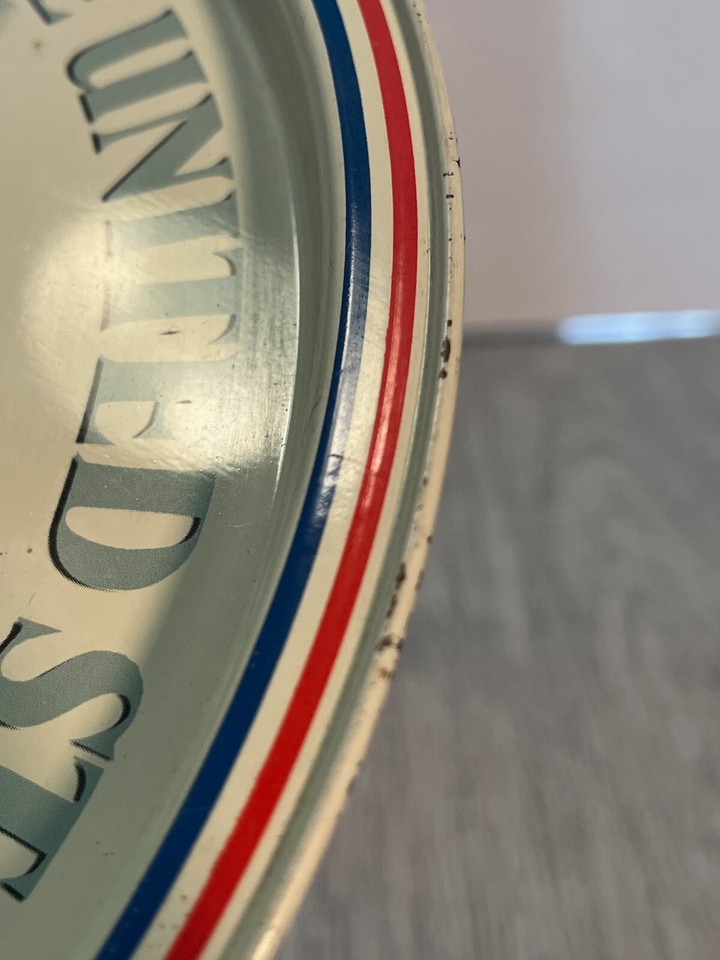 Vintage PEPSI Round Metal Serving Plate THE UNITED STATES OF AMERICA ...