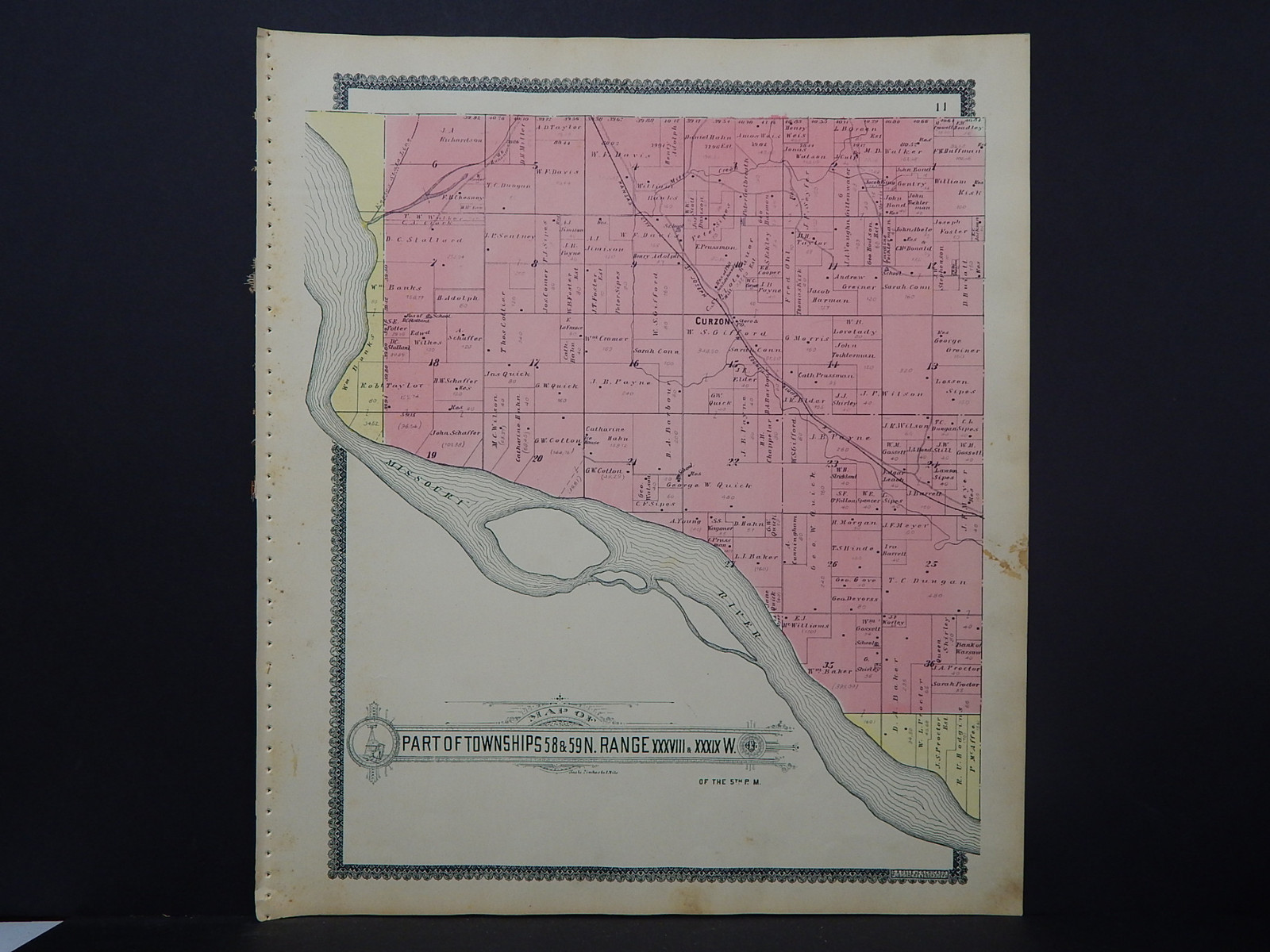 Missouri, Holt County Map, 1898 Lewis & Forest Townships O1#19 | eBay