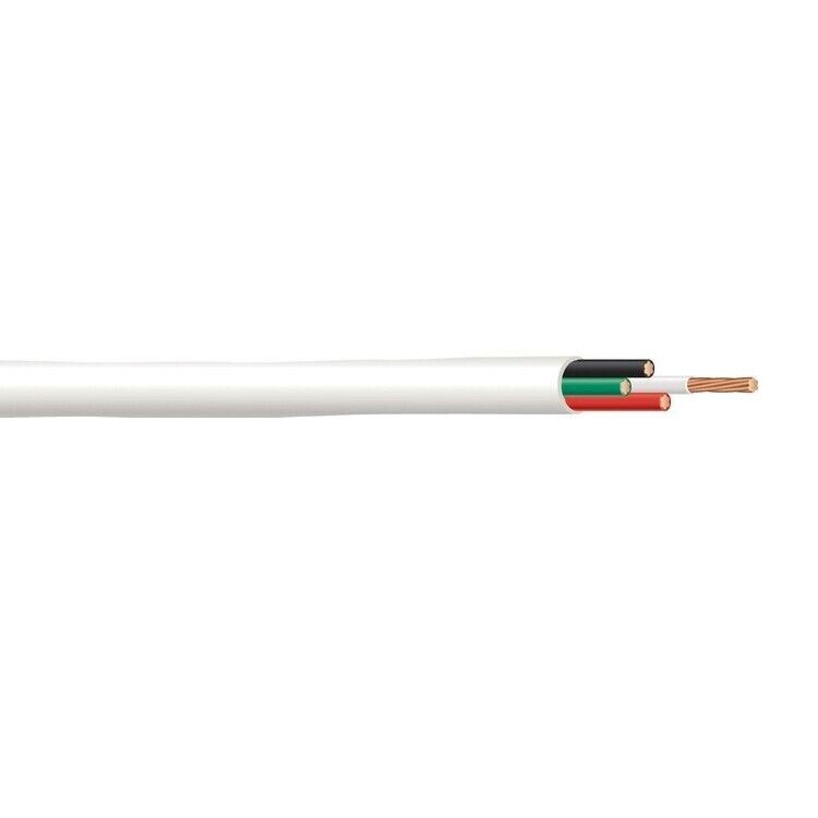 500' 20 AWG 4 Conductor Unshielded Plenum Security Alarm Cable White ...