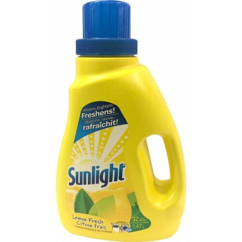 Sunlight Lemon Liquid Laundry Detergent Citrus Cleaning Stain Remover 1 ...