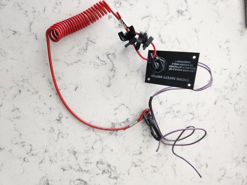 Marquis Boat Kill Switch Panel 5766586 | 3 1/4 x 2 1/4 Inch Black Red ...