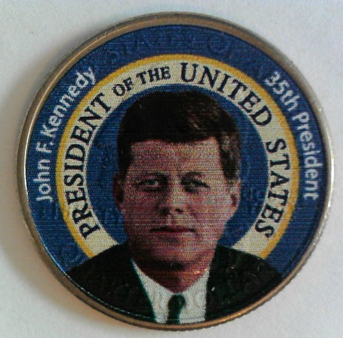 John F. Kennedy 35th President of the United States - Colorized State ...