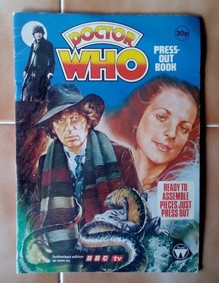 Doctor Who Press-Out Book Tom Baker 4th Dr & Romana 1977 World ...