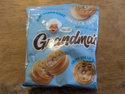 Grandma’s Mini Cookies, Vanilla Sandwich Crème Cookies, Cookie Bag 33 ...