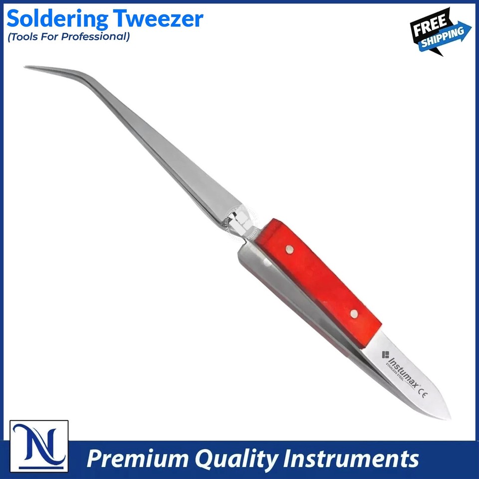 Fiber Grip Tweezers Cross Locking Soldering Tweezer Jewelers Self | eBay