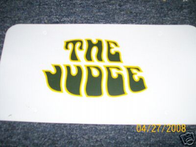 1969 1970 1971 Pontiac GTO Judge License Plate GRN/GRN | eBay