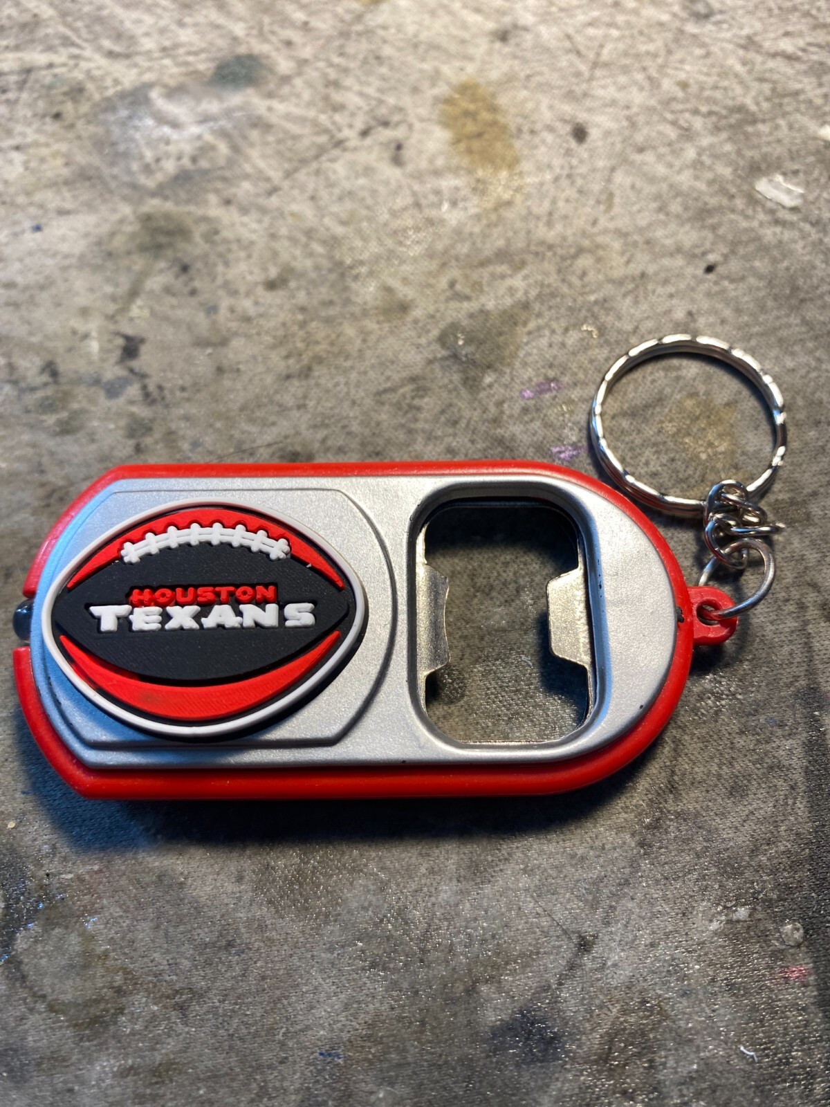 Houston Texans multipurpose keychain, bottle opener, light | eBay