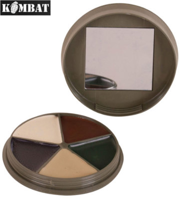 Army Combat Military 5 Colour Camo Cream Face Paint Sniper Camouflage ...